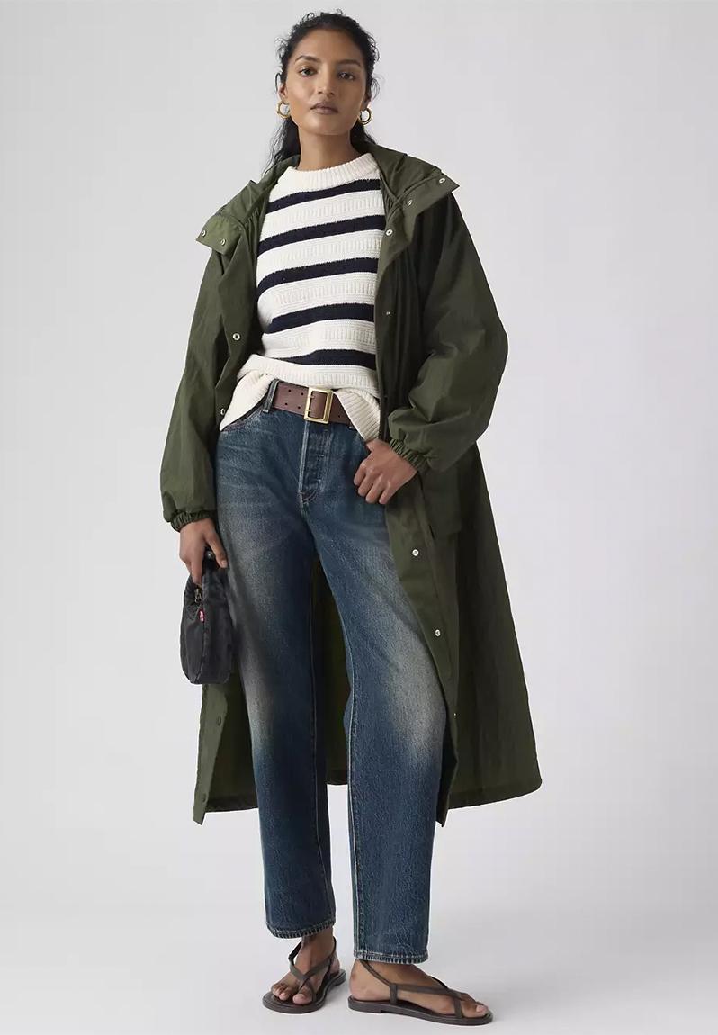 Simone bubble parka long - greens