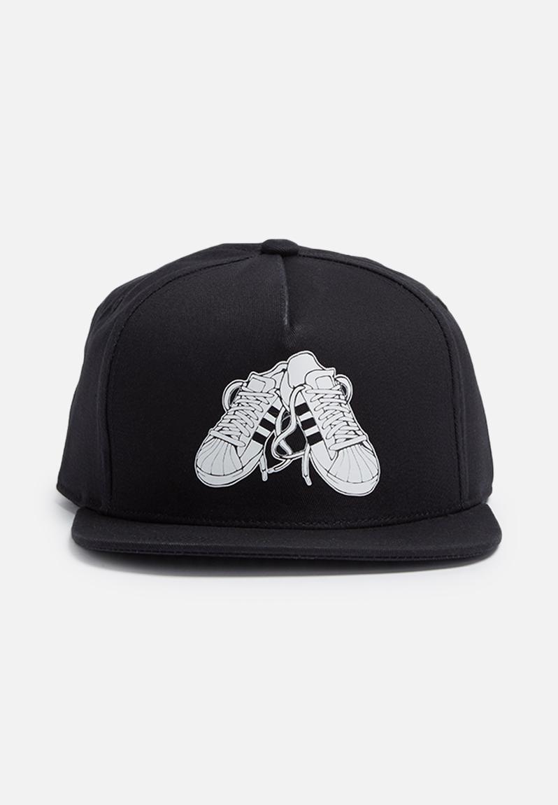 Superstar snapback cap - black