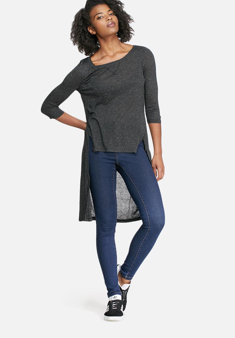 Gina 3/4 top - dark grey melange Vero Moda T-Shirts, Vests & Camis ...