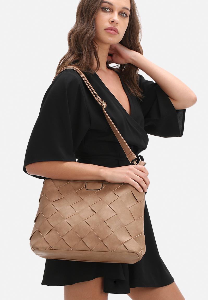 Daphne woven bag - taupe