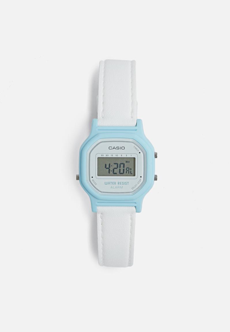 Digital wrist watch - white & blue Casio Watches | Superbalist.com