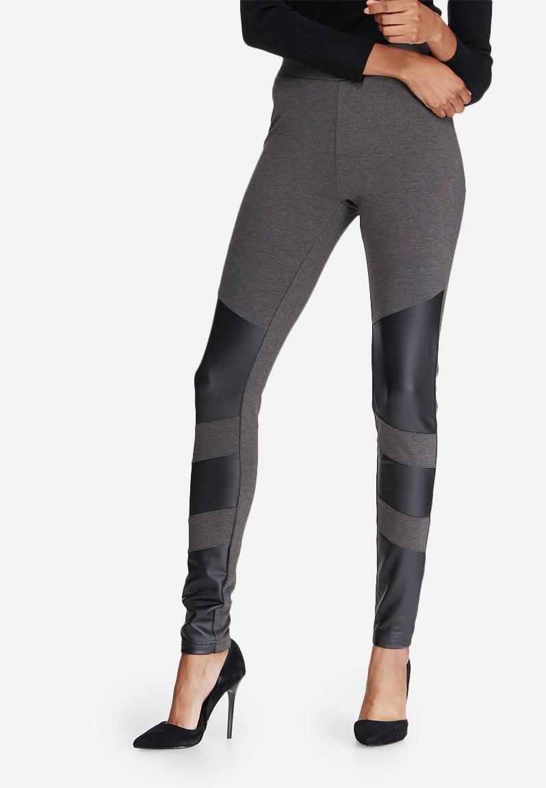 Stronger nw pu insert pants - dark grey melange