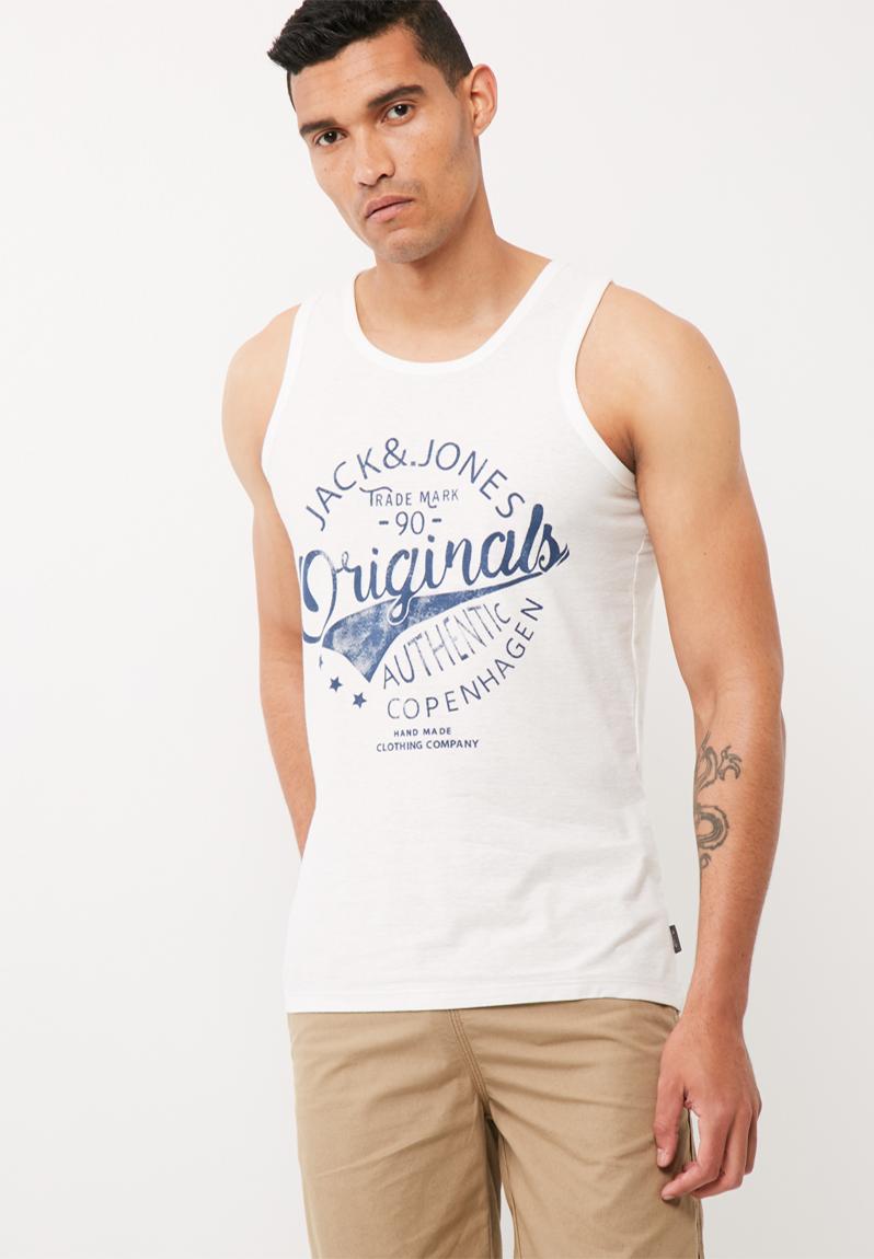 Statement tank top - cloud dancer Jack & Jones T-Shirts & Vests ...
