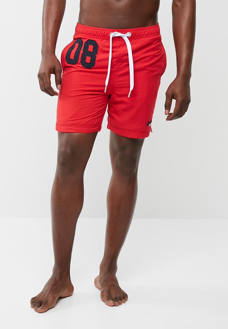 Premium water polo shorts - hyper red Superdry. Swimwear | Superbalist.com
