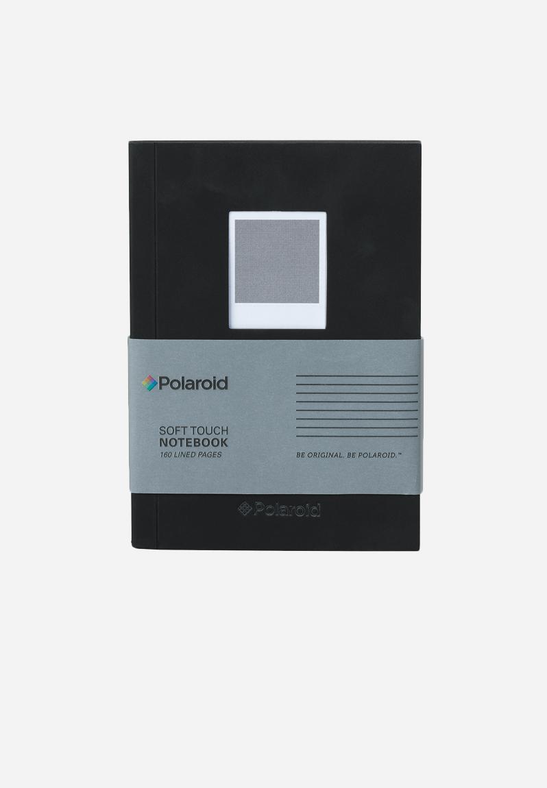 Soft touch small notebook - black Polaroid Notebooks & Diaries ...