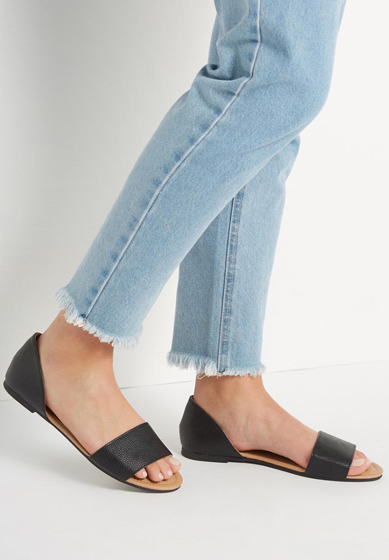 Dixie peep - black tumbled PU