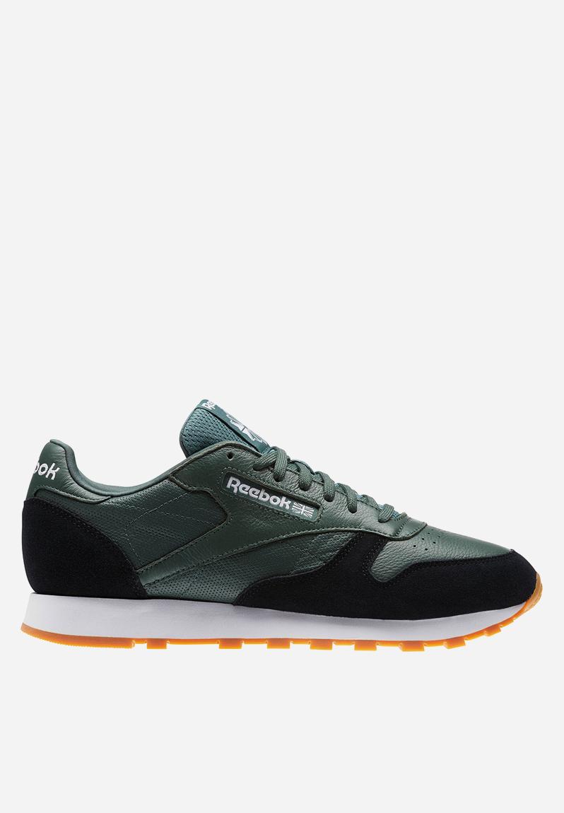Reebok CL Leather GI - BS9745 - Chalk Green/ Black / White- Gum Reebok ...