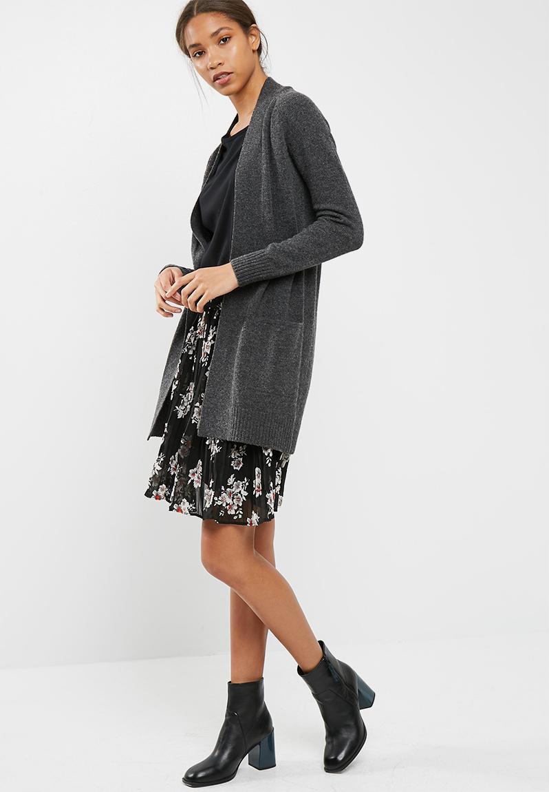 Wool blend coatigan - light grey melange dailyfriday Knitwear ...