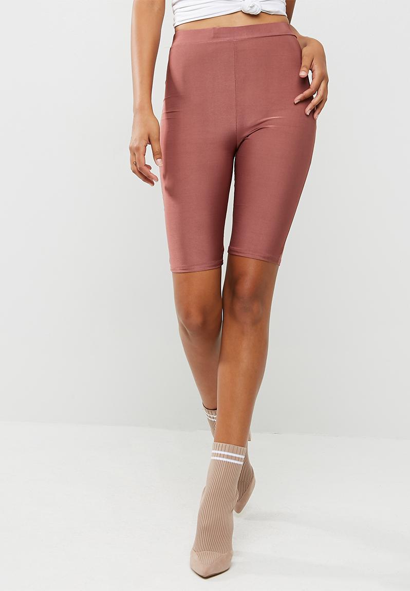 Disco slinky cycling shorts - Mauve
