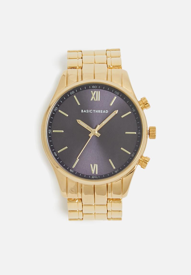 Aaron Chain strap watch-Gold