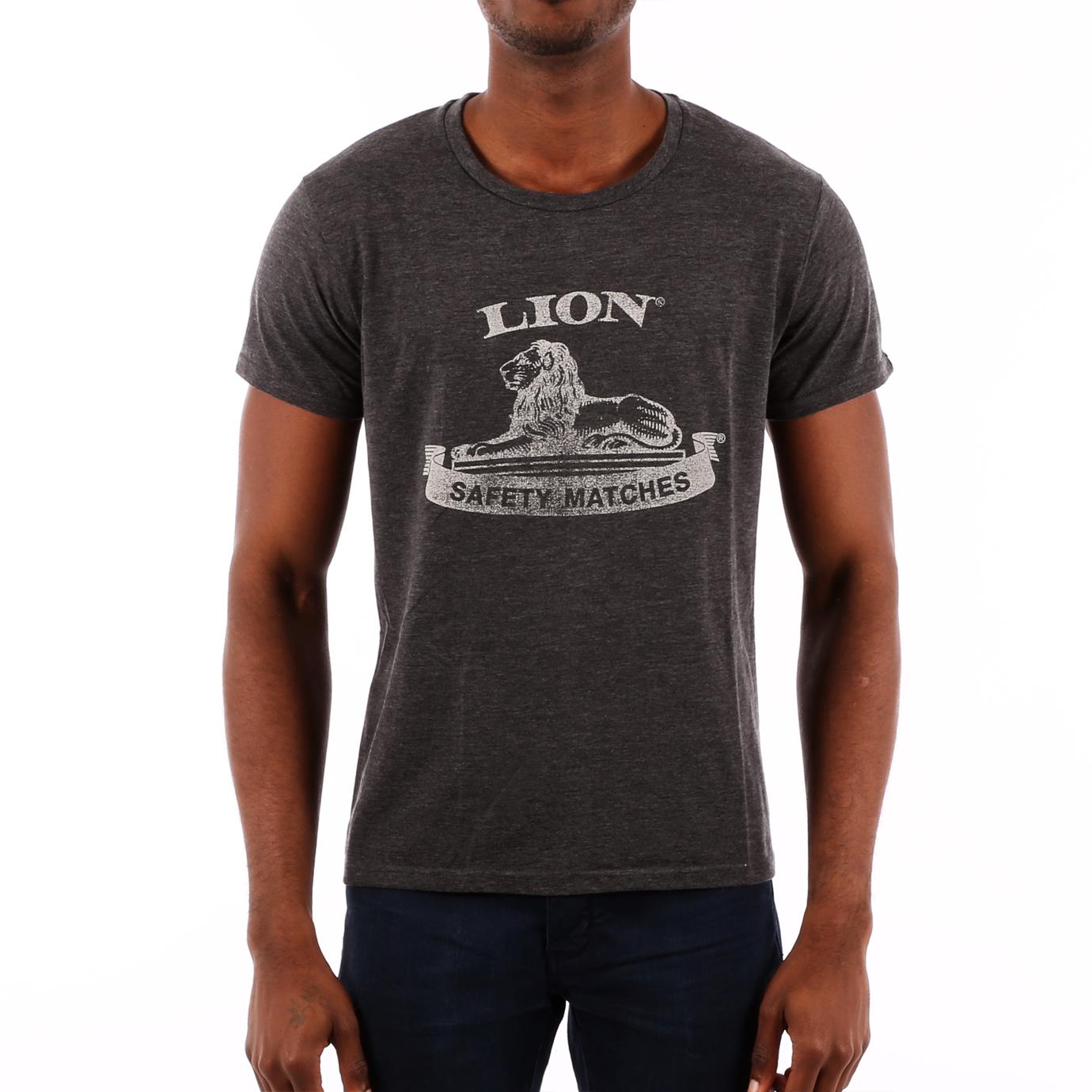 Lion Safety Matches T-Shirt – Charcoal