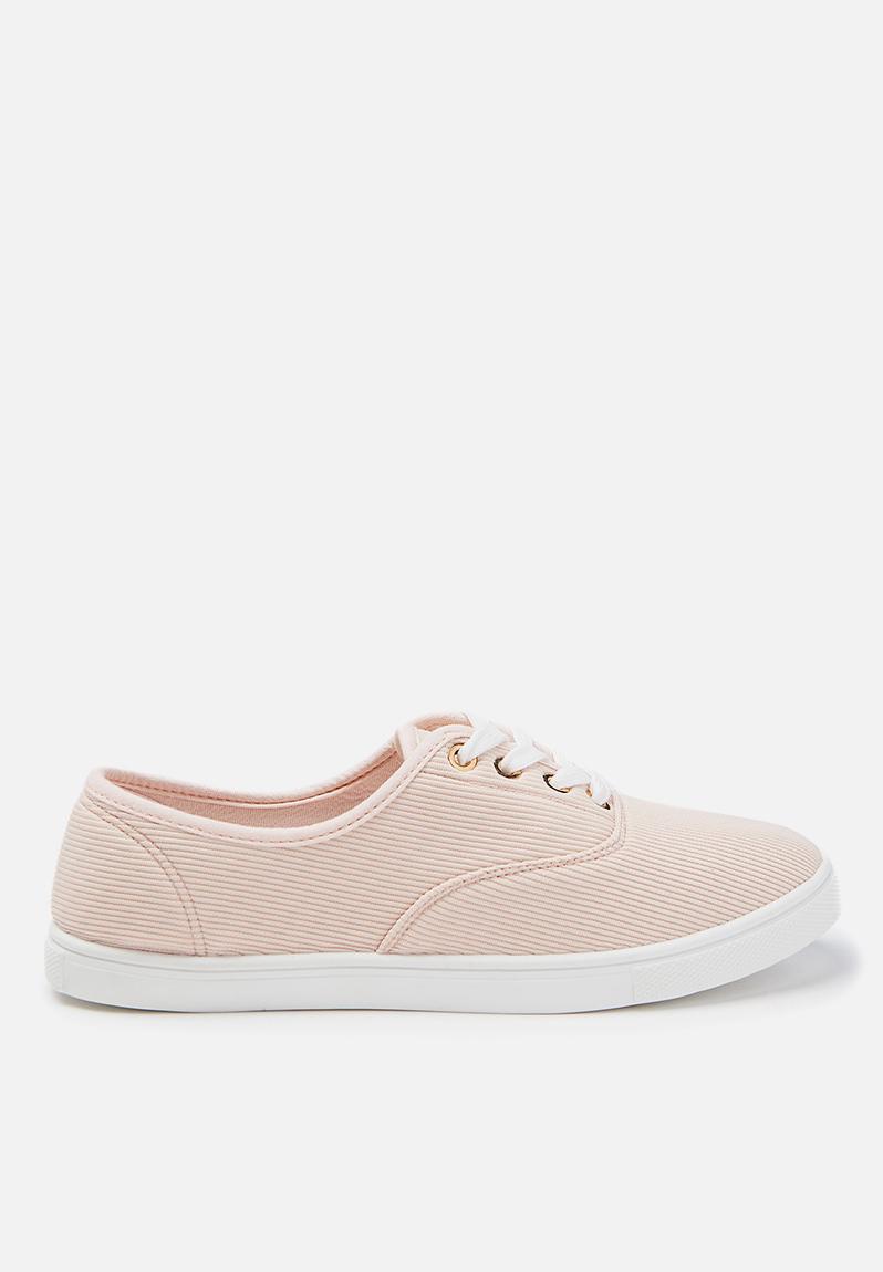 Juno plimsoll - Baby pink cord
