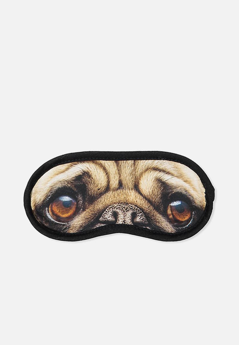 Easy on the eye sleep mask - cute pug face Typo Accessories ...