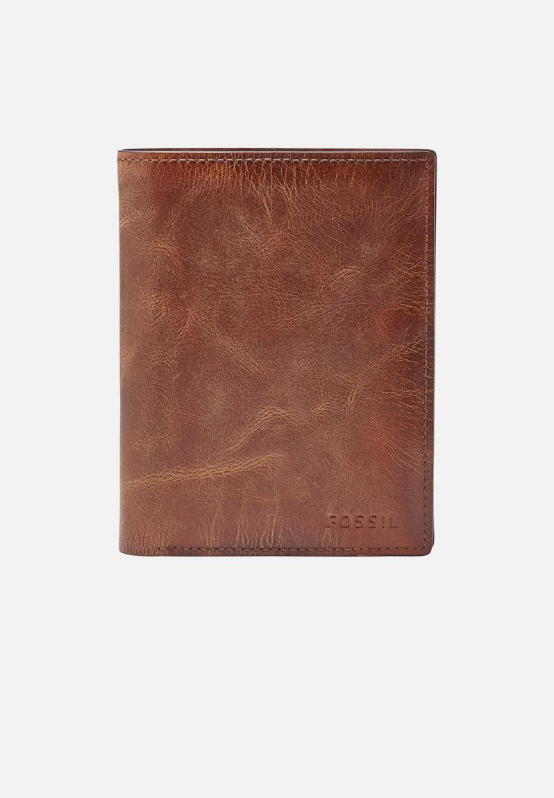 Derrick leather wallet - brown