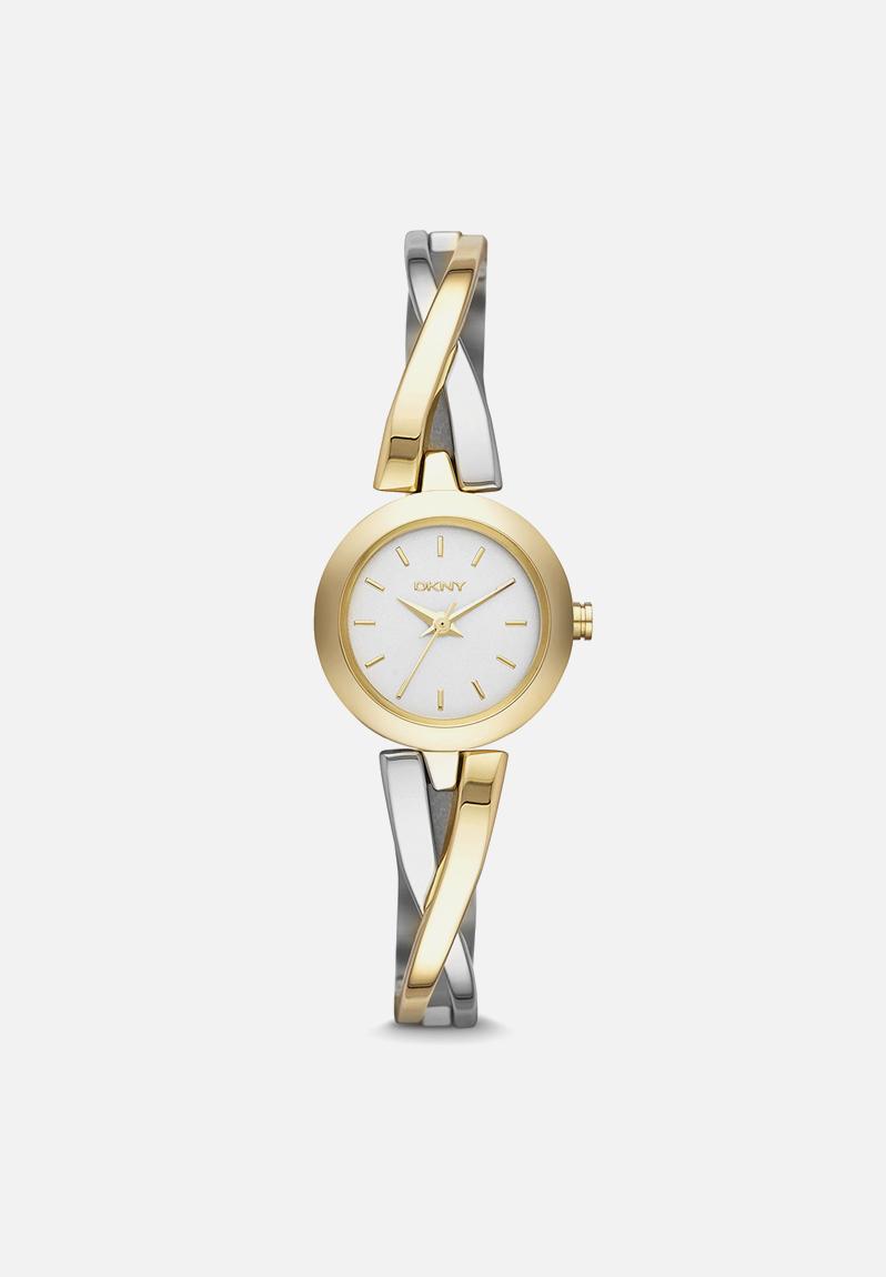 DKNY crosswalk women - silver & gold stainless steel DKNY Watches ...