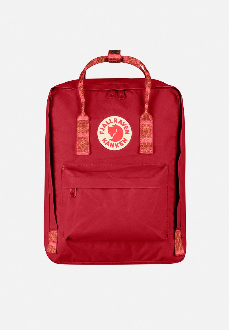 Kanken Classic-deep red fold pattern