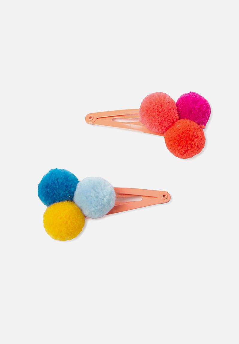 Fashion hair clips - pom pom bang bang Cotton On Accessories ...