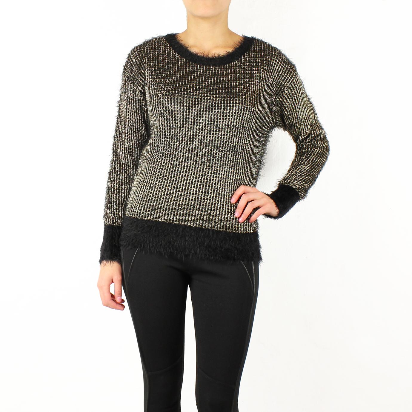 Fluffy Jersey – Black & Gold