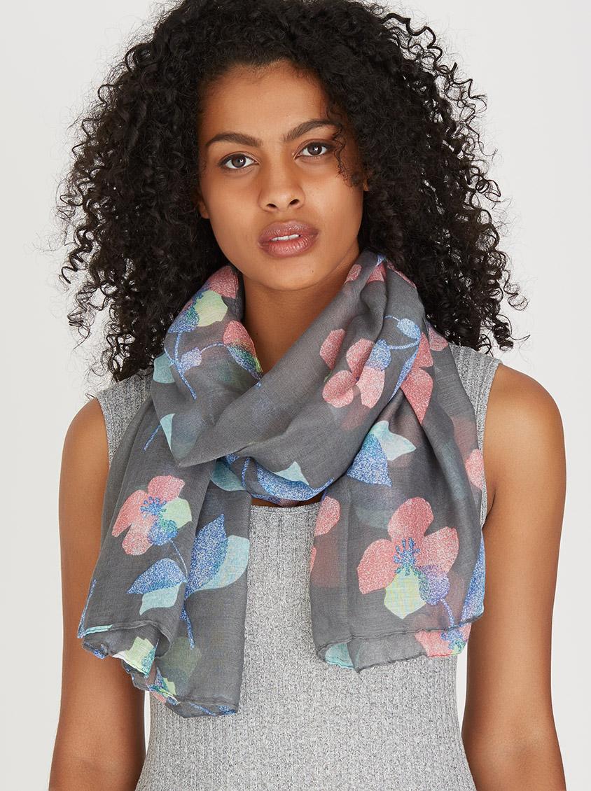 Floral Scarf Grey Lily & Rose Scarves | Superbalist.com
