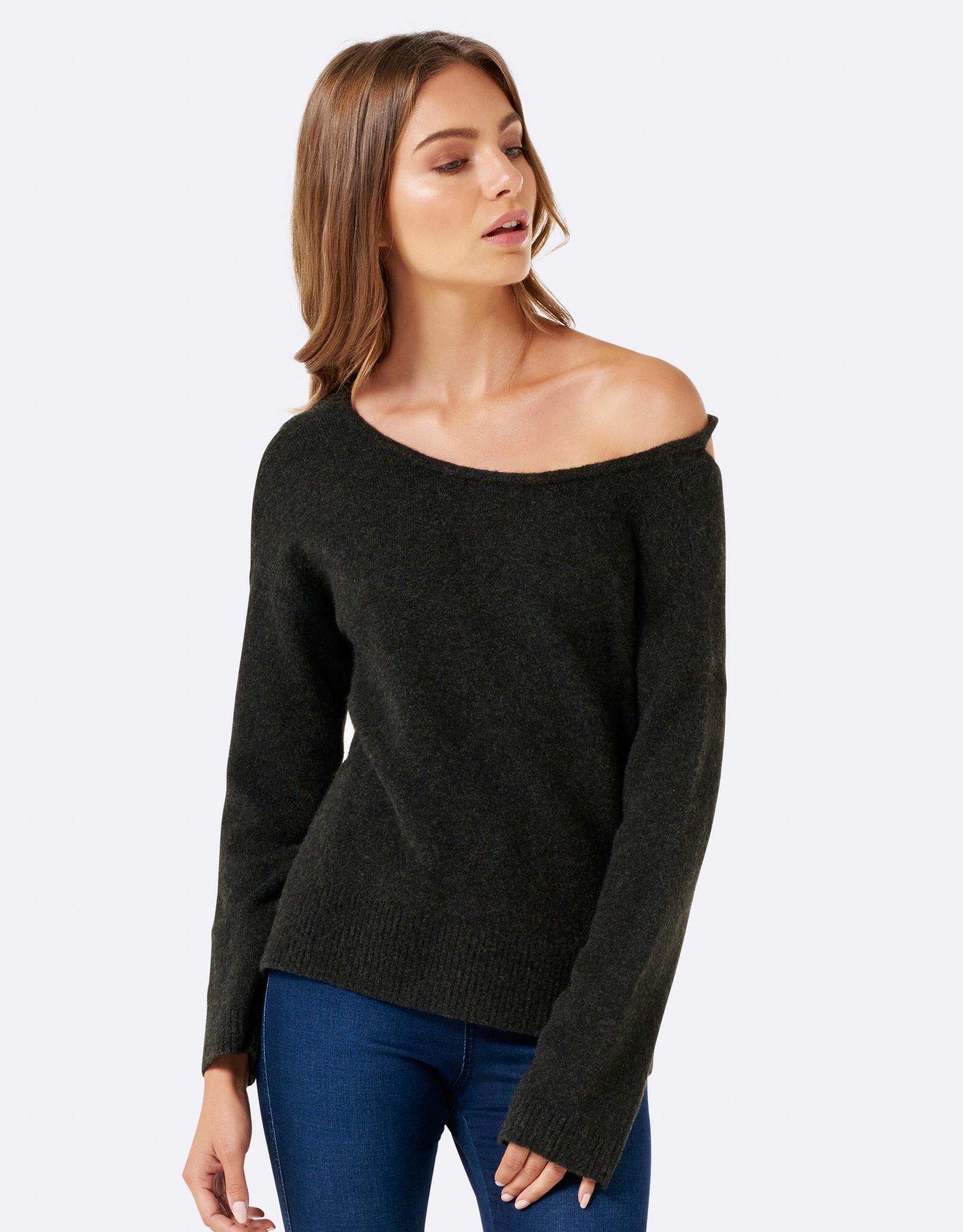 Lucille V Back Jumper Green Forever New Knitwear | Superbalist.com