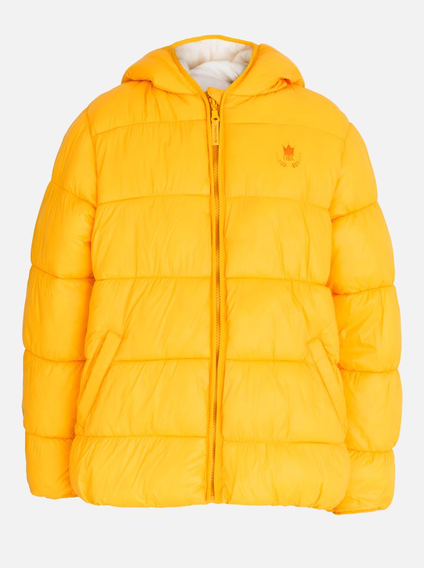 Girls Hooded Puffer Jacket Yellow POP CANDY Jackets & Knitwear ...