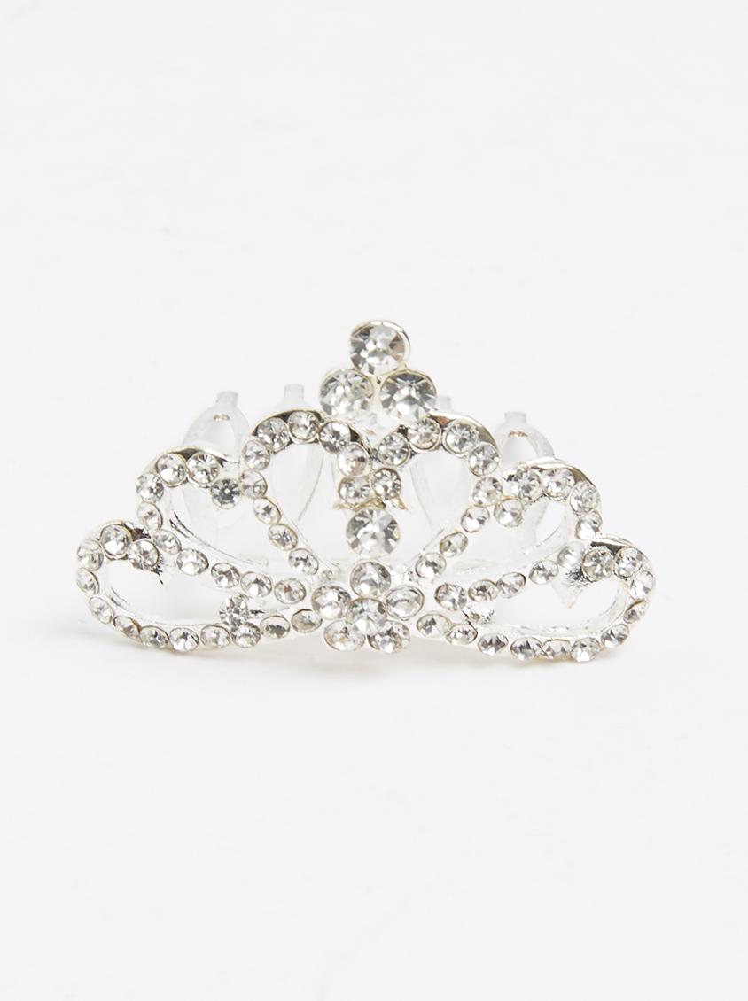 Mini Bun Tiara Silver Jewels and Lace Fashion Accessories | Superbalist.com