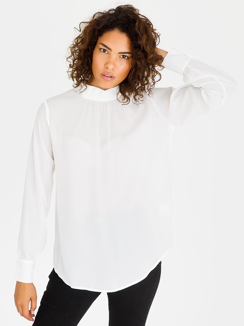 Ella High Neck Blouse White Brave Soul Blouses | Superbalist.com