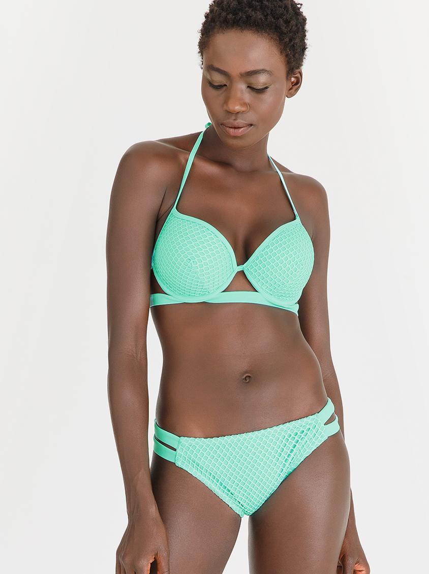 Underwire Double Strap Bikini Top Turquoise Kangol Bikinis