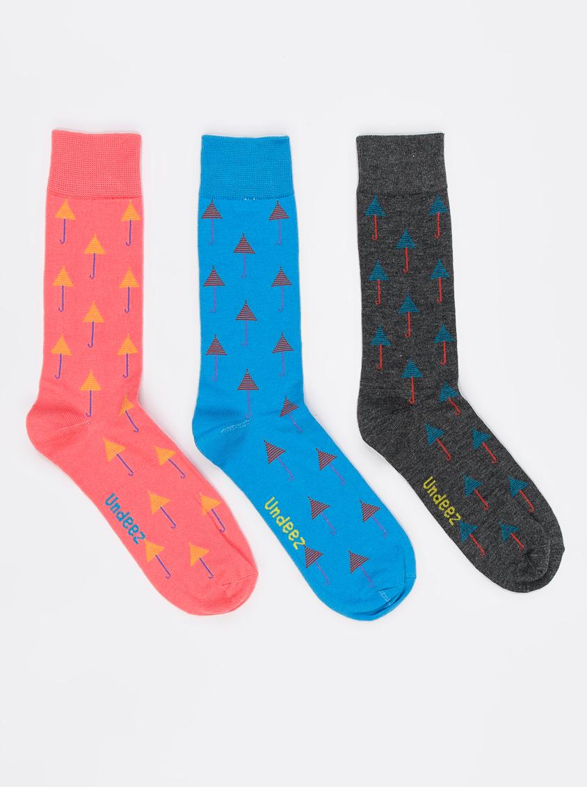 Umbrella Cotton 3 Pack Socks Orange Undeez Socks | Superbalist.com