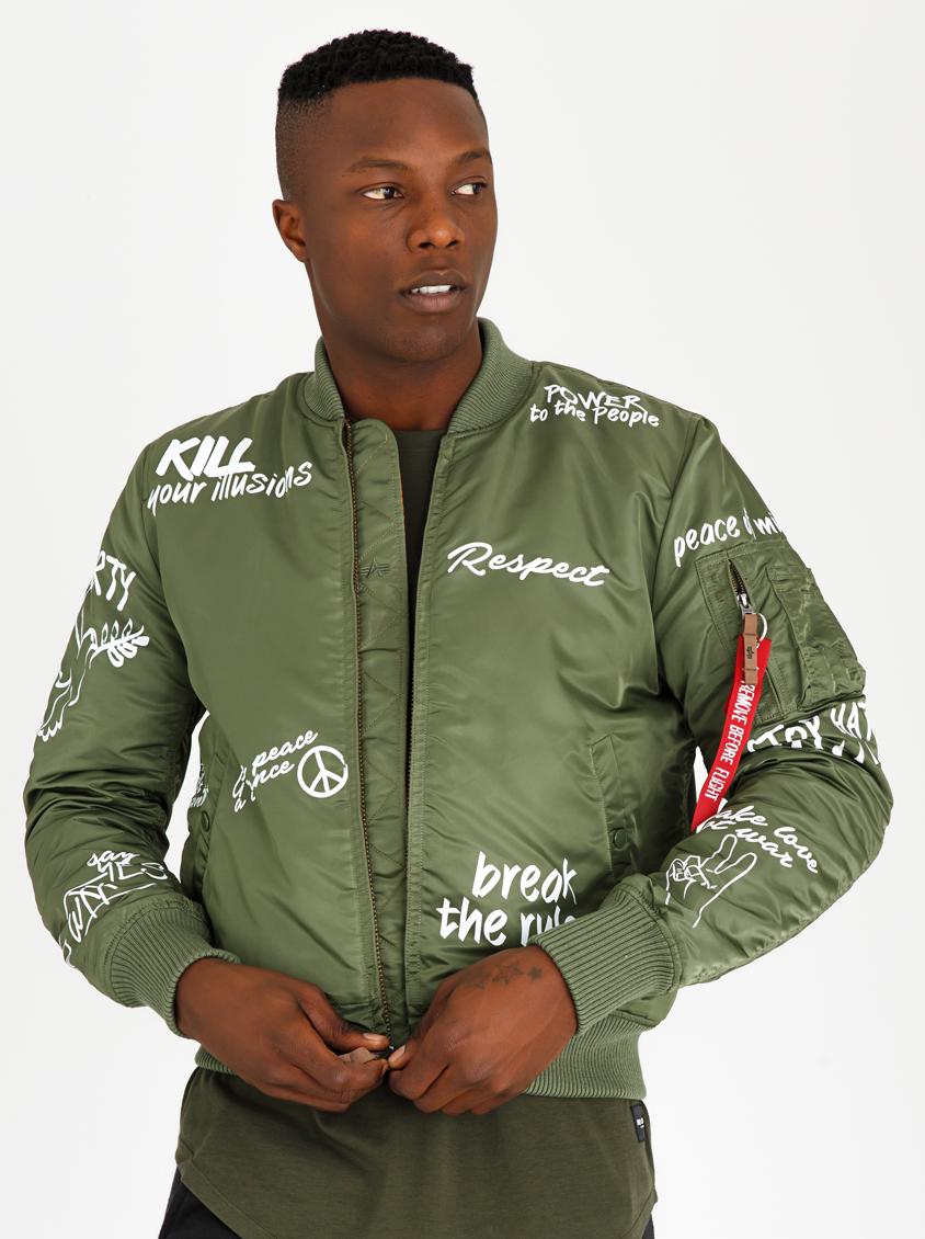 MA-1 VF Freedom Jacket Mid Green Alpha Industries Jackets | Superbalist.com