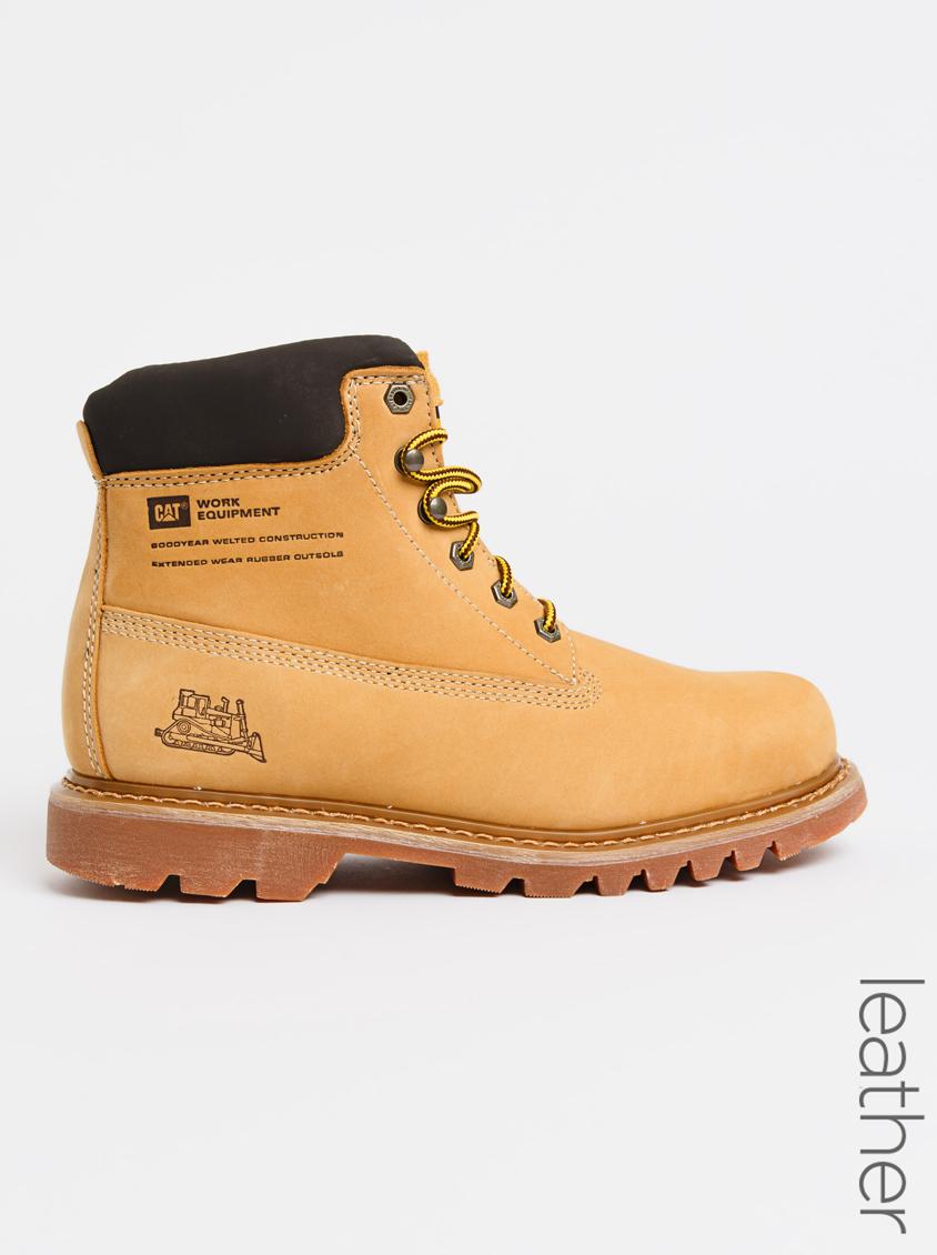 Bruiser Leather Boot Tan Cat Footwear Boots | Superbalist.com
