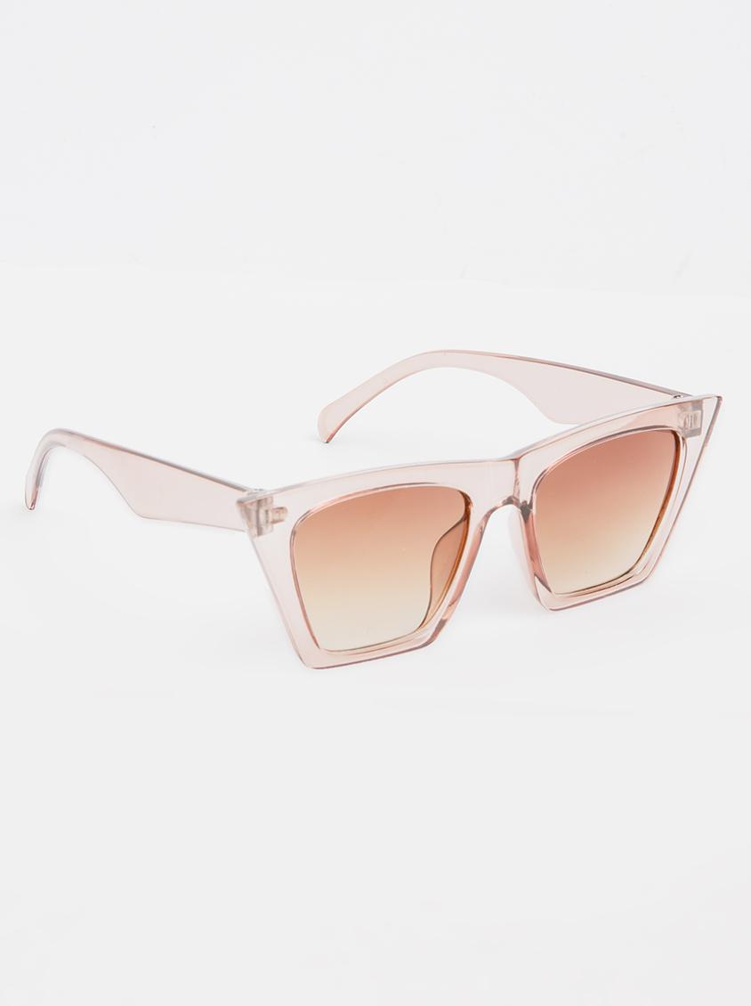 Pointed Cat-eye Sunglasses Mid Brown STYLE REPUBLIC Eyewear ...