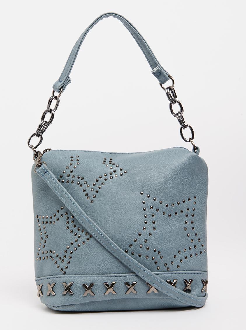 Studded Shoulder Bag Pale Blue STYLE REPUBLIC Bags & Purses ...