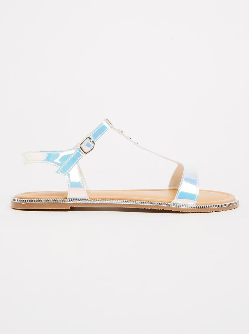 Astrid Sandals Silver Miss Black Sandals & Flip Flops | Superbalist.com
