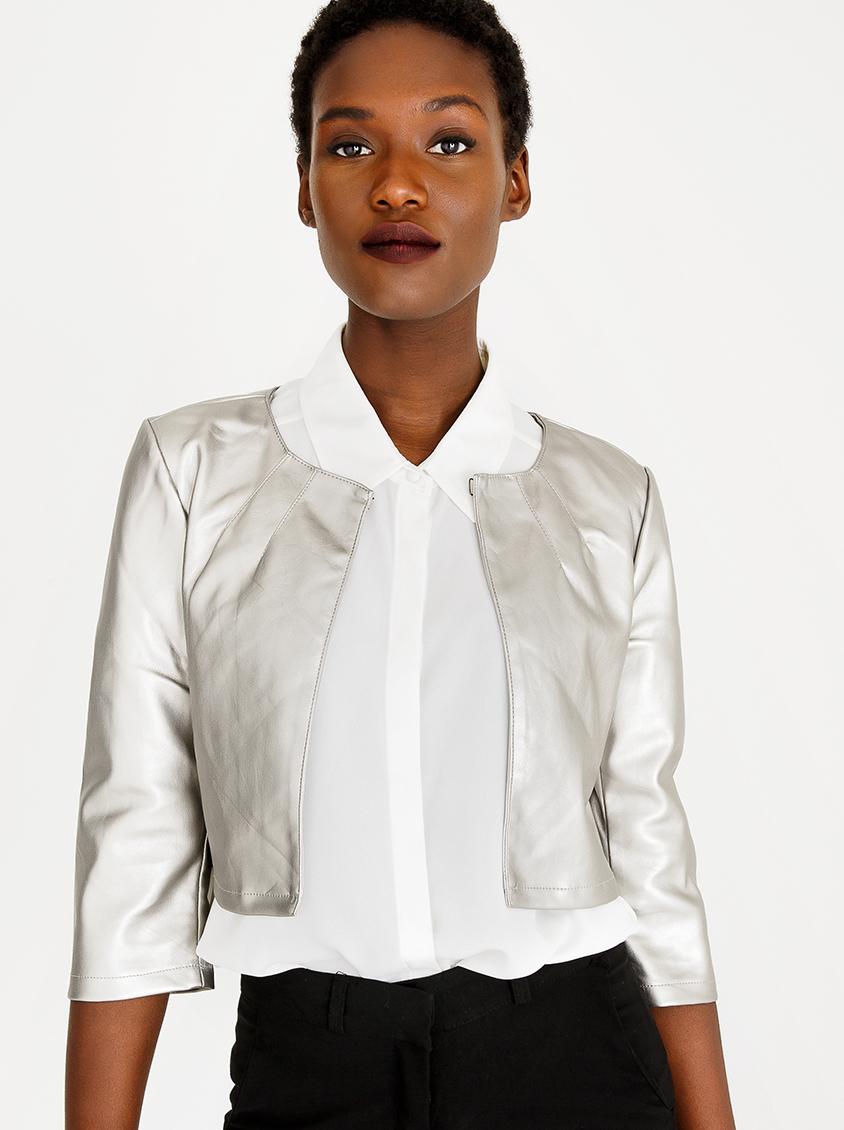 Line Bolero Jacket Silver