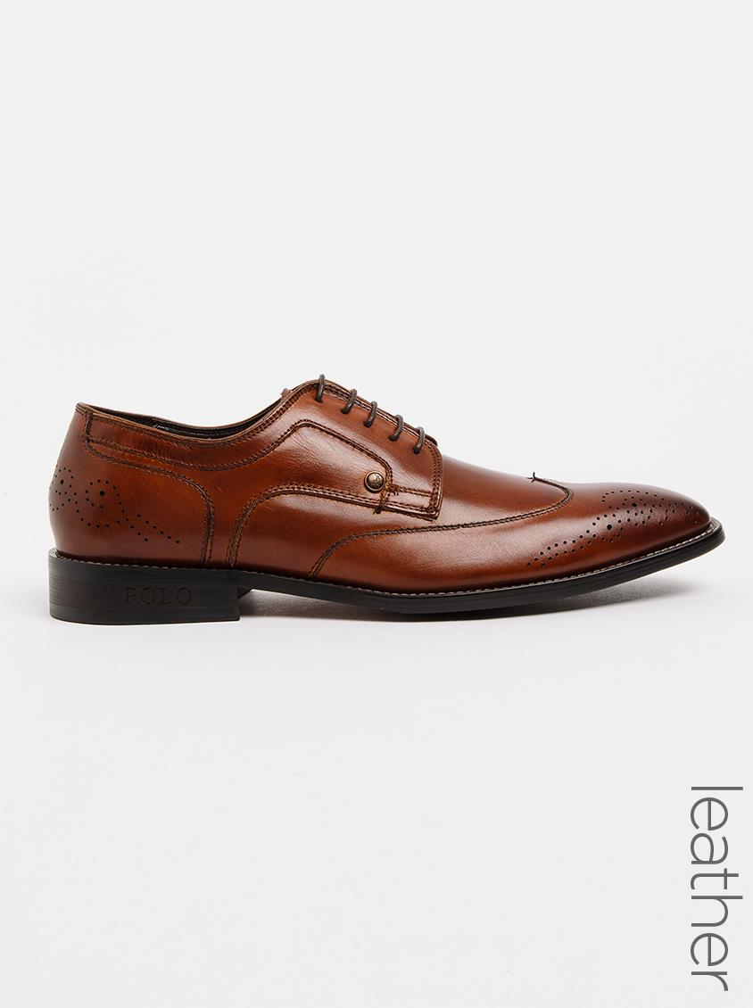 Formal Wingtip Lace Up Shoe Tan POLO Formal Shoes | Superbalist.com