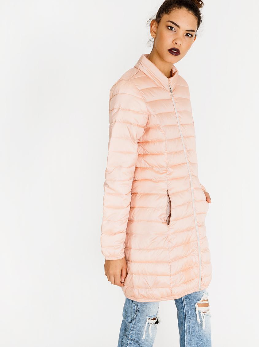 Longline Lightweight Puffer Jacket Rose STYLE REPUBLIC Jackets ...