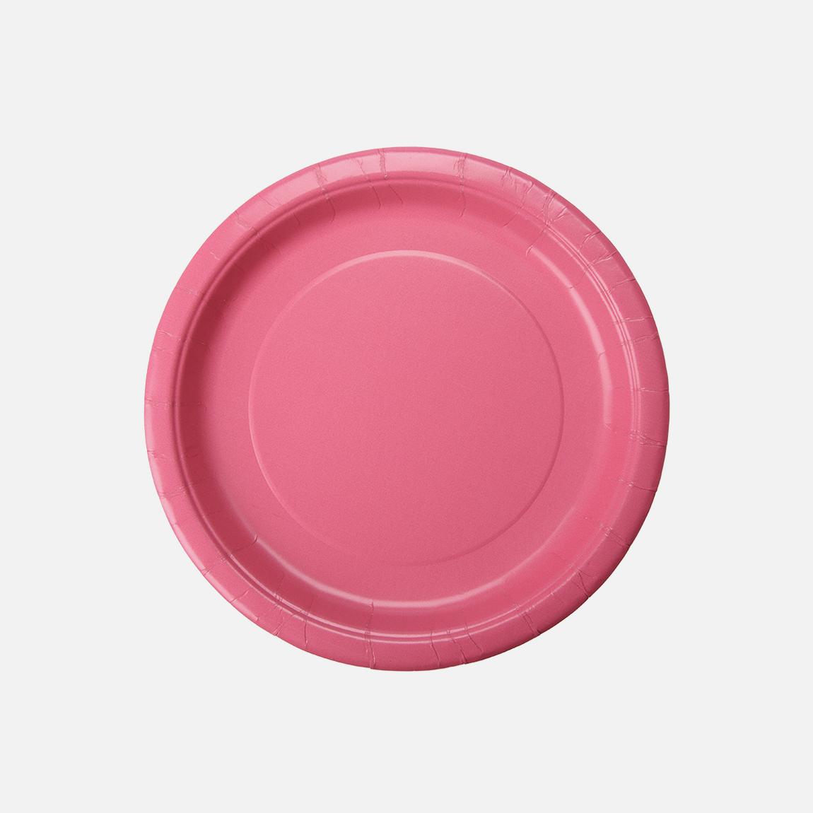 Paper Plates 8Pc – hot pink