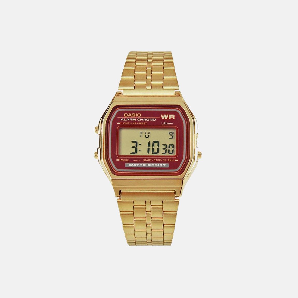 Vintage Digital Wrist Watch – Gold