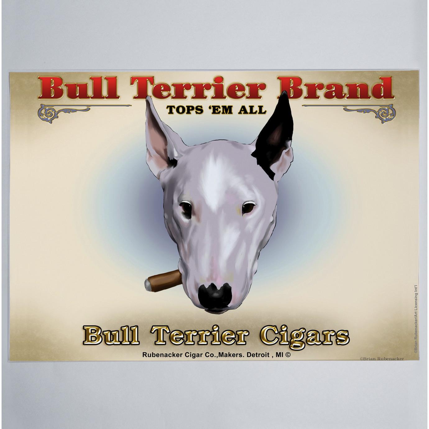 Bull Terrier Cigar - Print Brian Rubenacker Art | Superbalist.com