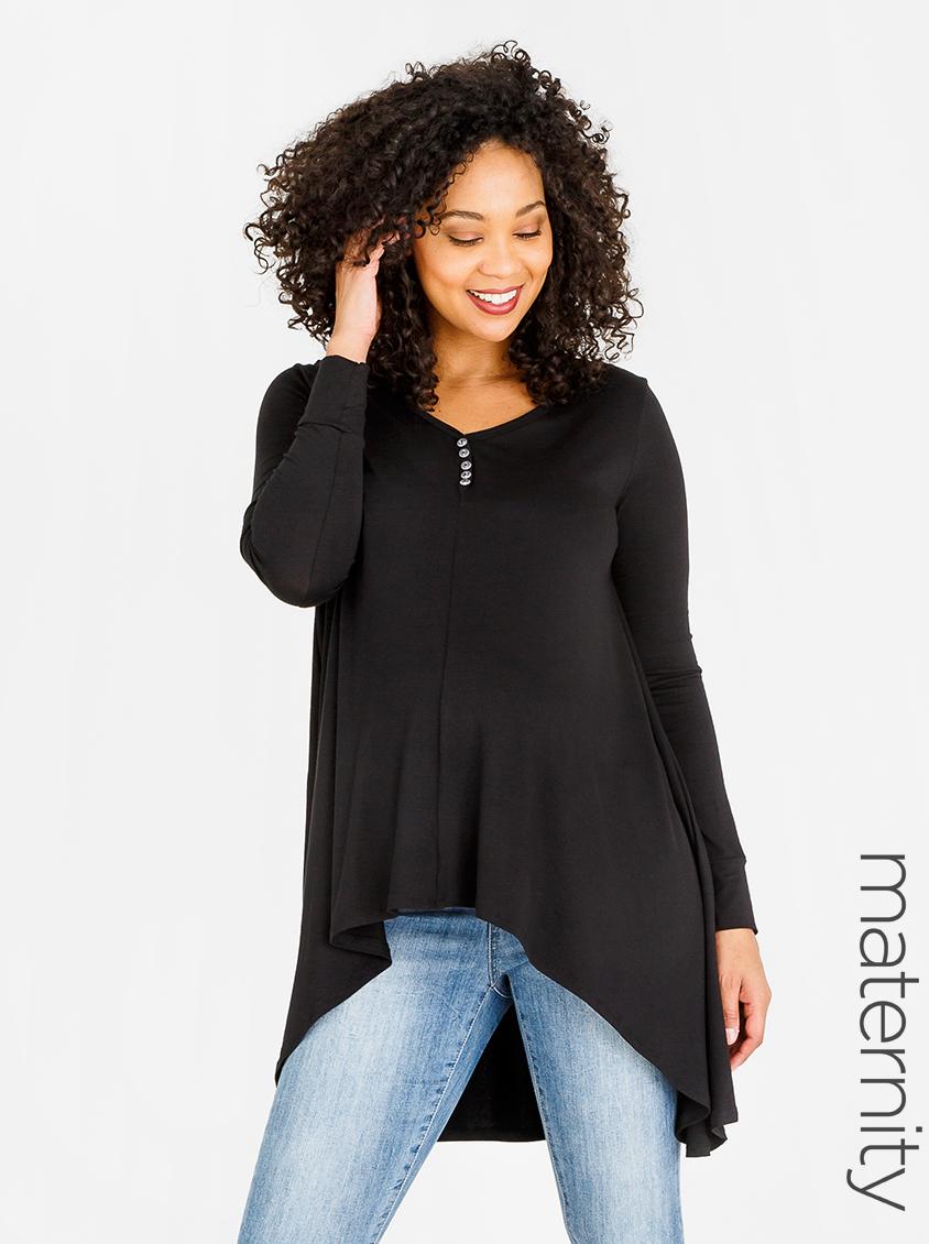 Rib Swing Top Black edit Maternity Tops | Superbalist.com